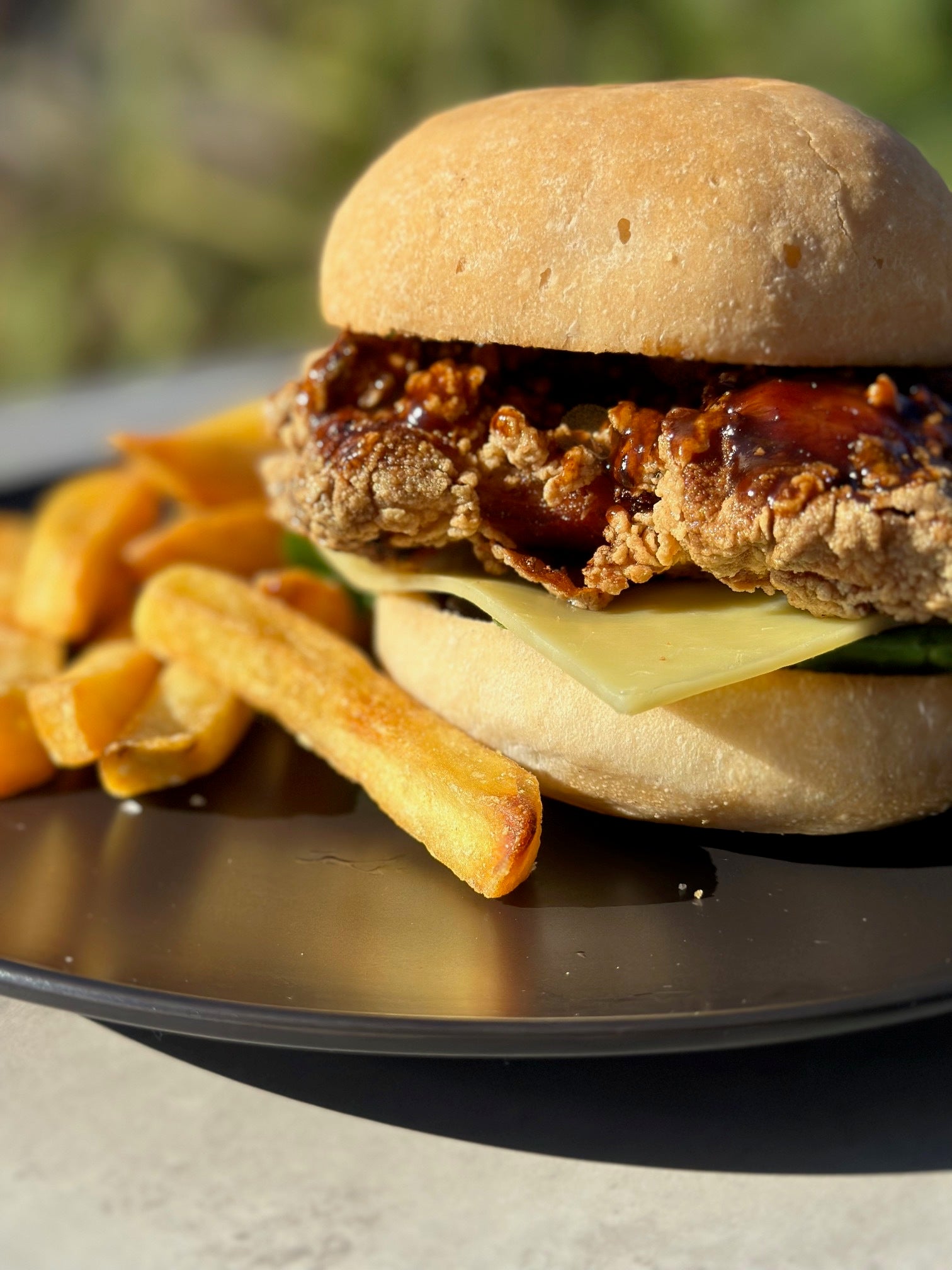 Hot Honey Burger | Flour Leopard